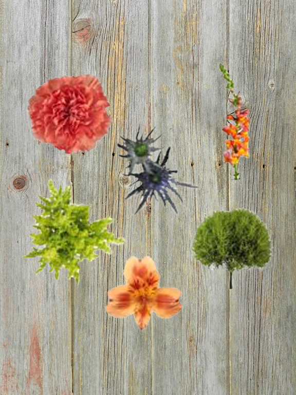 Wholesale Orange Palette Assorted Flowers Combo Box Delivered Online ...